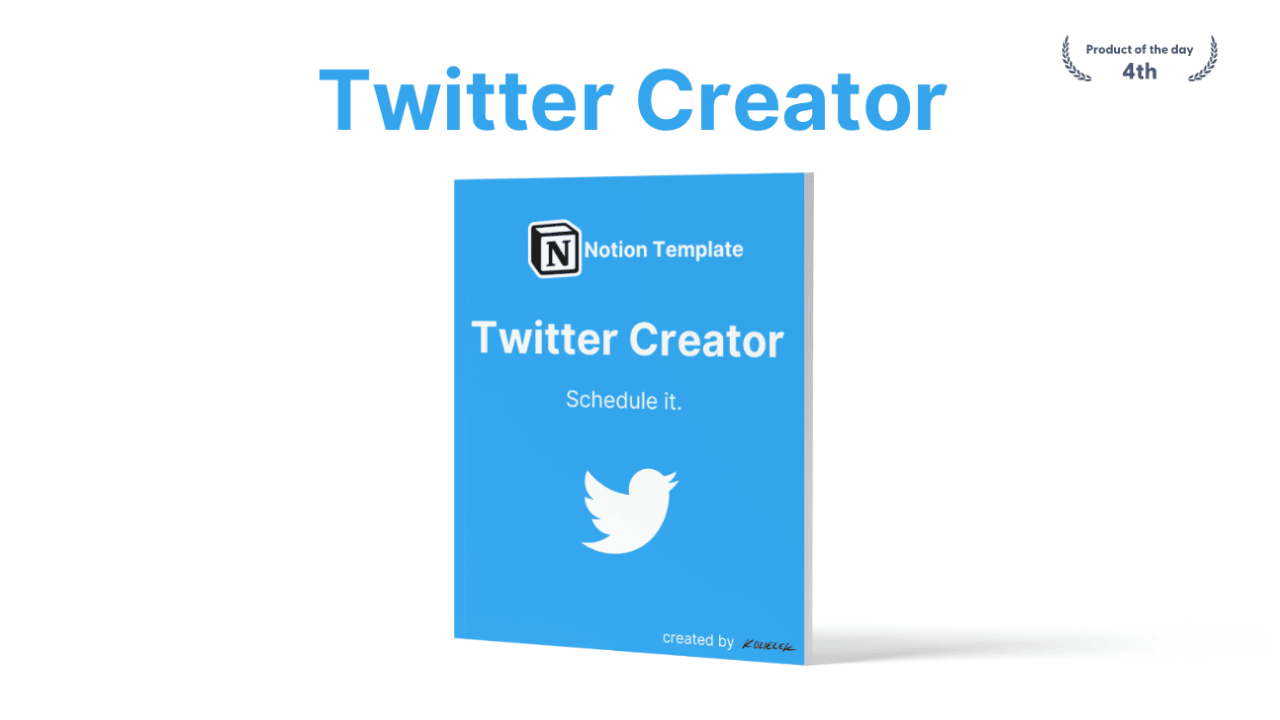 Twitter Creator - Notionland Template Gallery